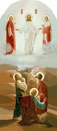 Освященная икона на дереве ручной работы - Преображение, 15x20х1,8 см, арт Ик19928