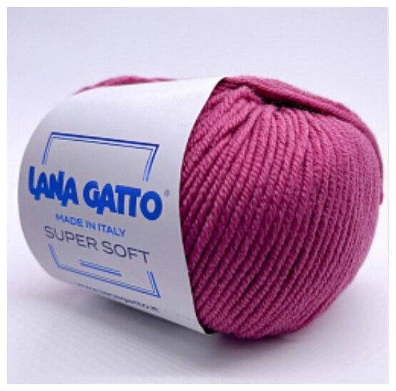 Пряжа Lana Gatto Super Soft 13333 Брусника 1 моток