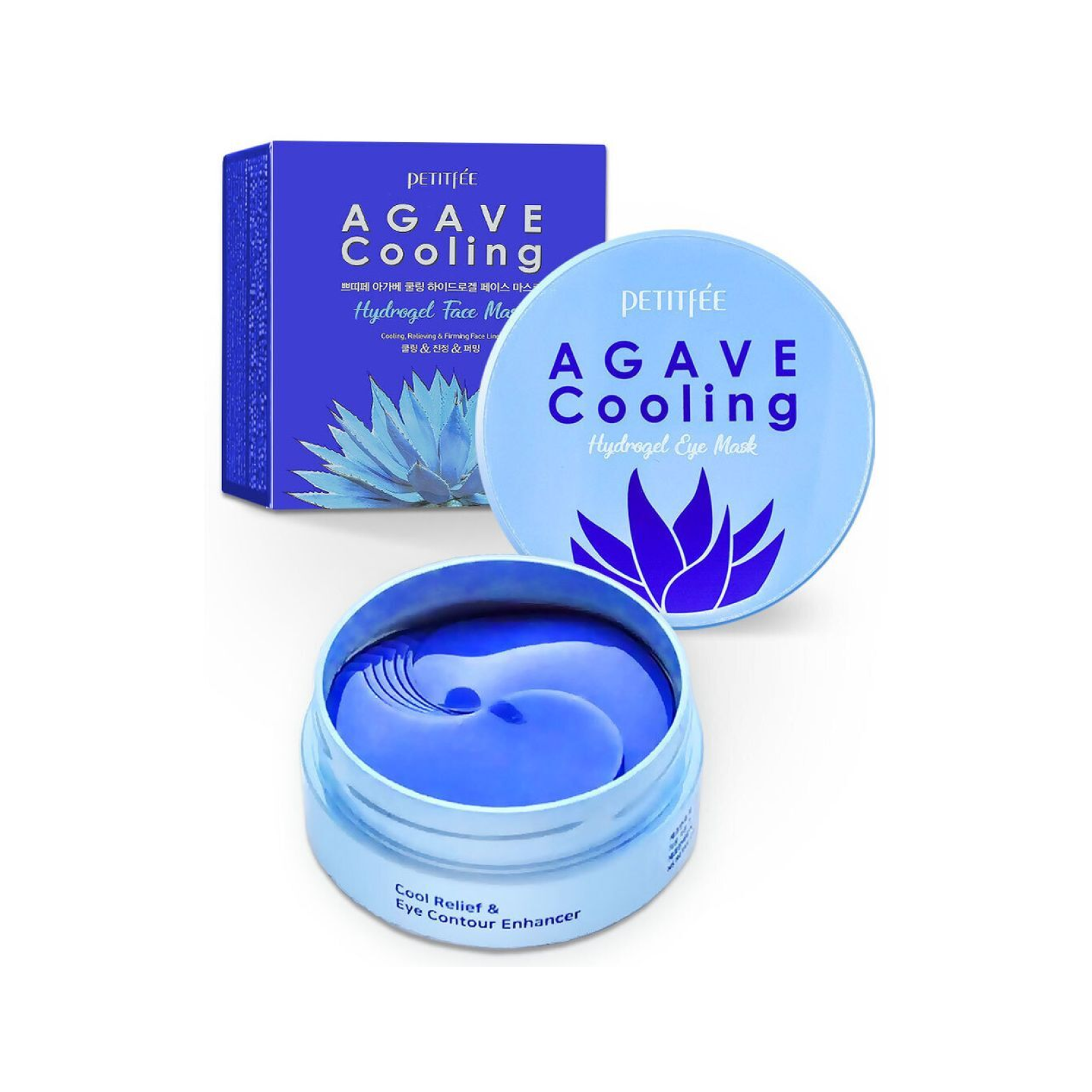 Охлаждающие гидрогелевые патчи с экстрактом агавы Petitfee Agave Cooling Hydrogel Eye Mask