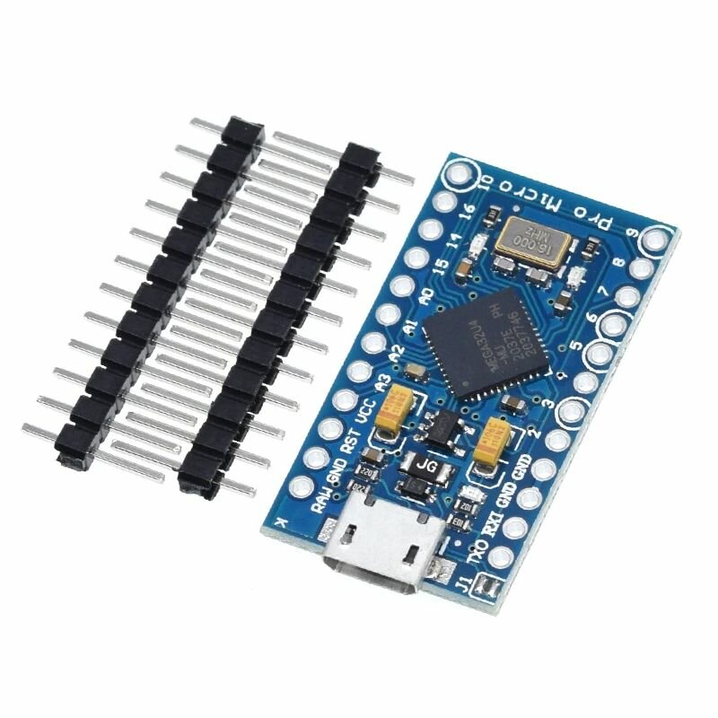 Плата Arduino Pro Micro на базе ATmega32U4 (аналог Arduino Leonardo), MicroUSB