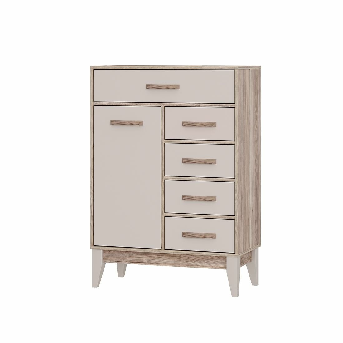 Комод "Скандика" КМ-13 дуб смоки/кашемир