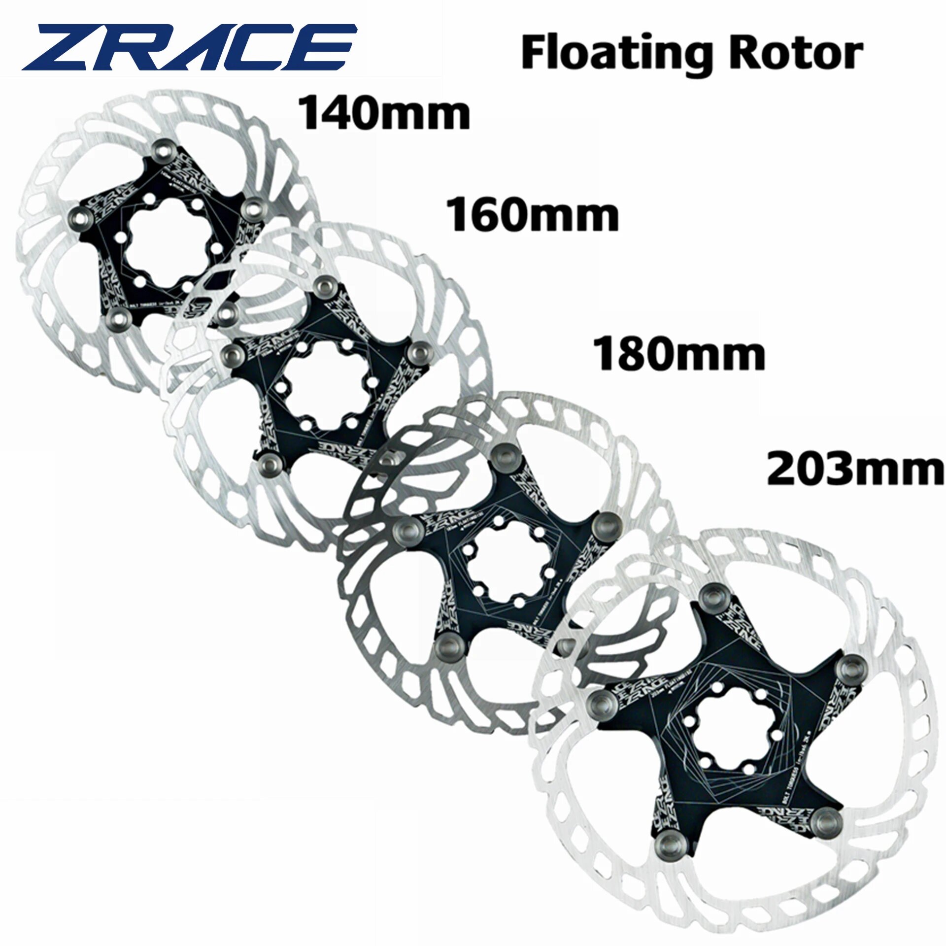 Плавающий тормозной ротор ZRACE RT 160mm, 1 шт.