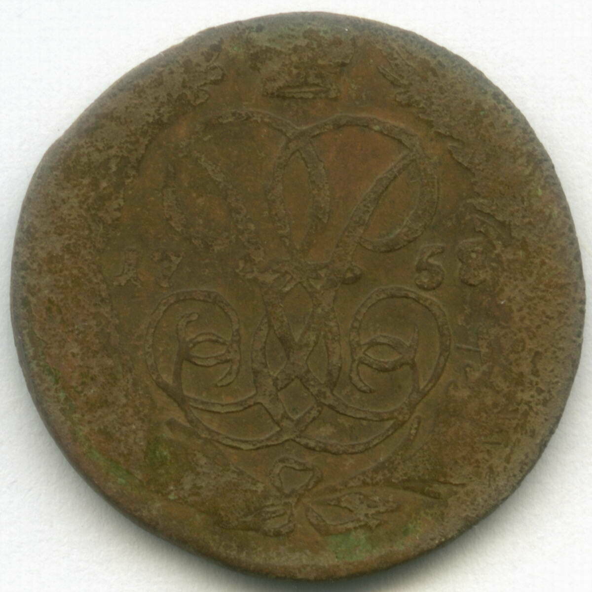1 копейка 1758 год. G