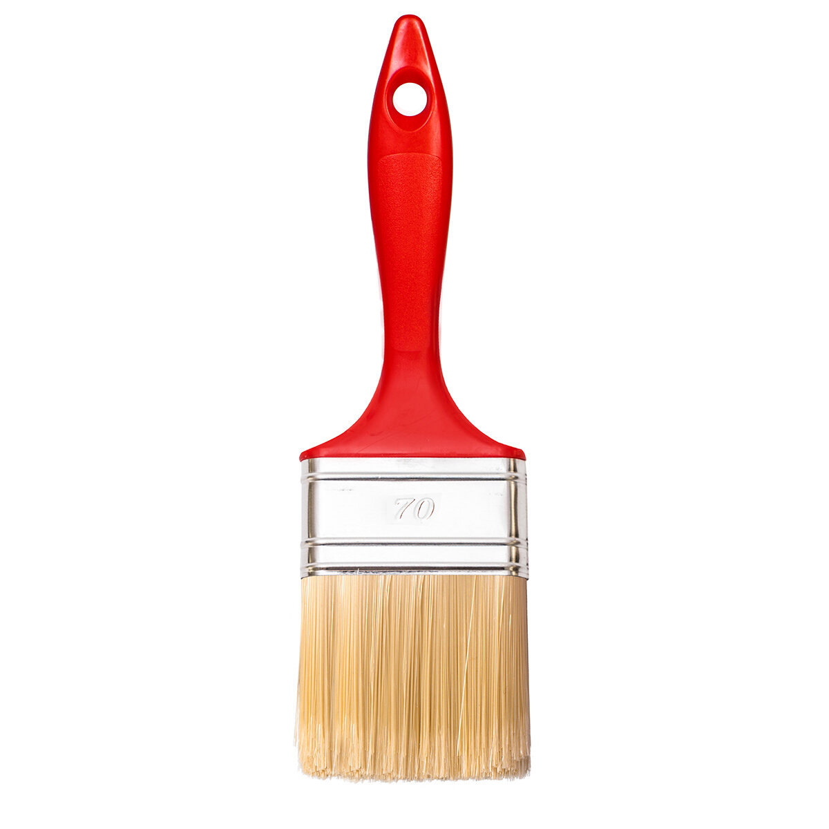 Кисть плоская Beorol PPUS70, искусственная щетина, пластиковая ручка, 70 мм