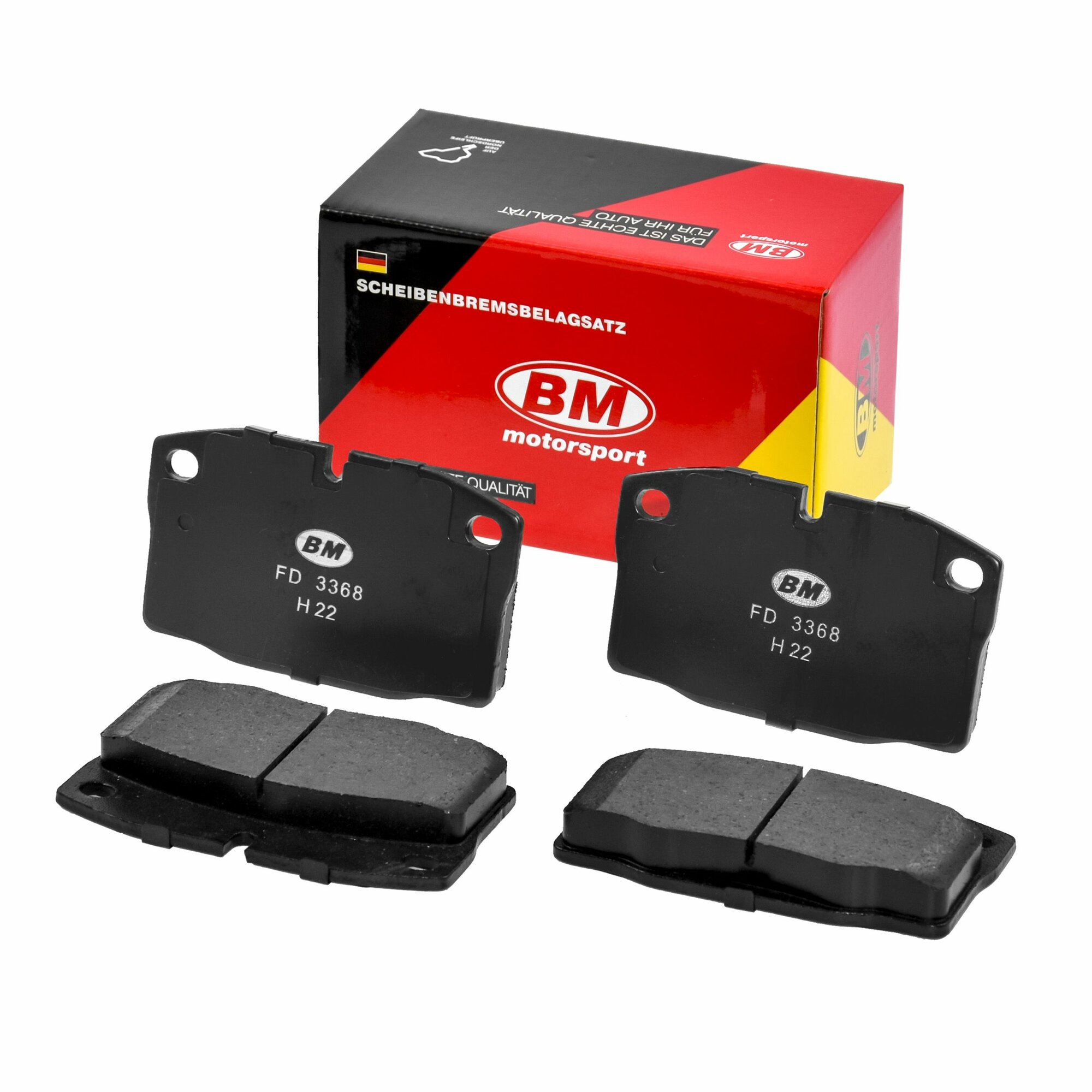 Bm колодки тормозные передние fd3368