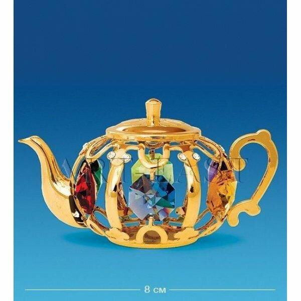 Фигурка Чайник с цв. кр. A7943 Crystal Temptations, Металл, кристалл