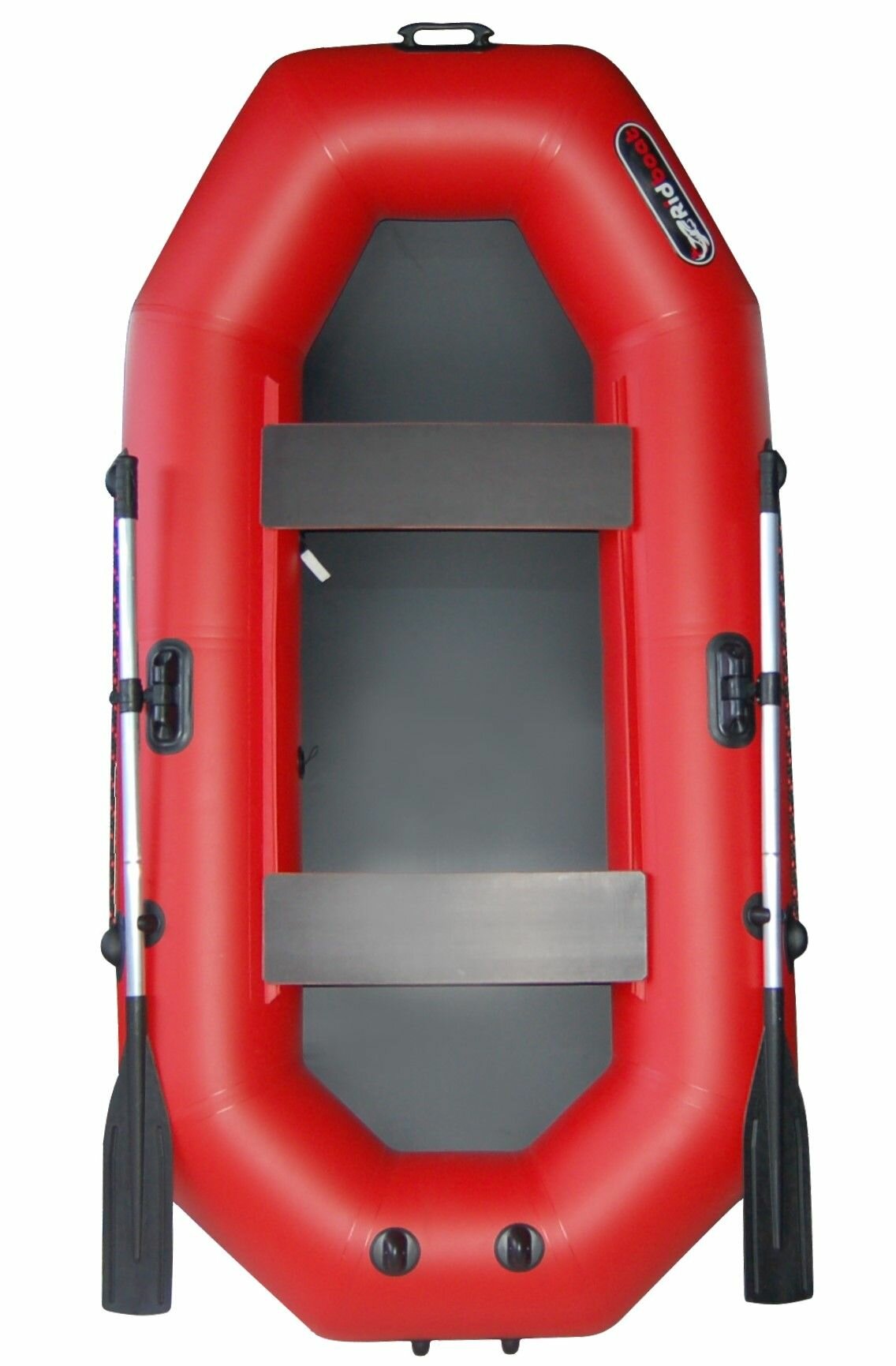 Лодка надувная ПВХ Ridboat Т 260, красная,2-х местная диаметр борта 340мм, для рыбалки, для охоты, для сплава и путешествий