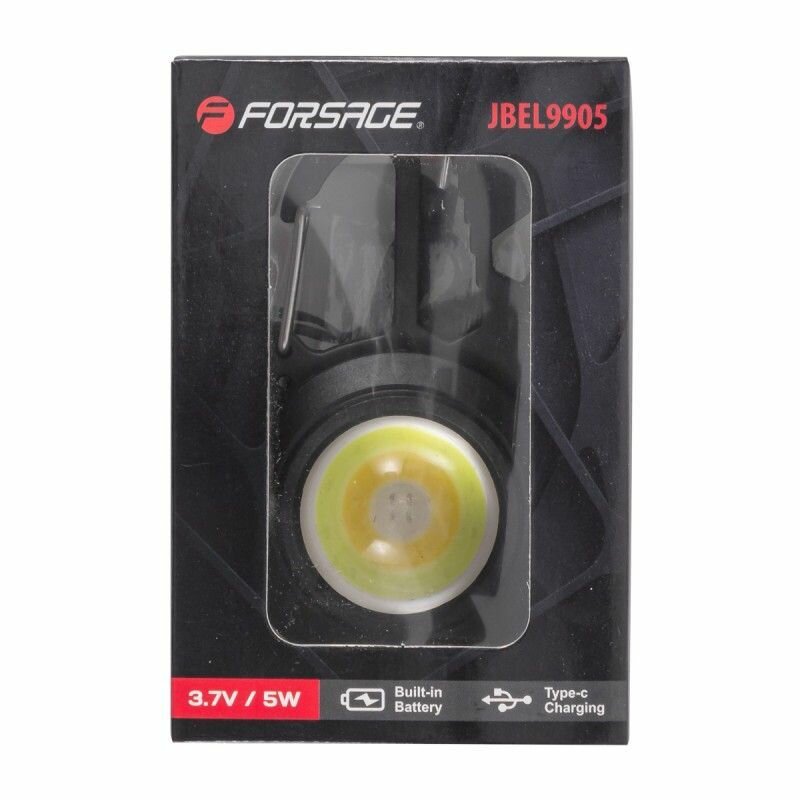 Фонарь портативный многофункциональный (светодиод COB, 7 режимов освещения, 3.7V, 5W, IP64) Forsage