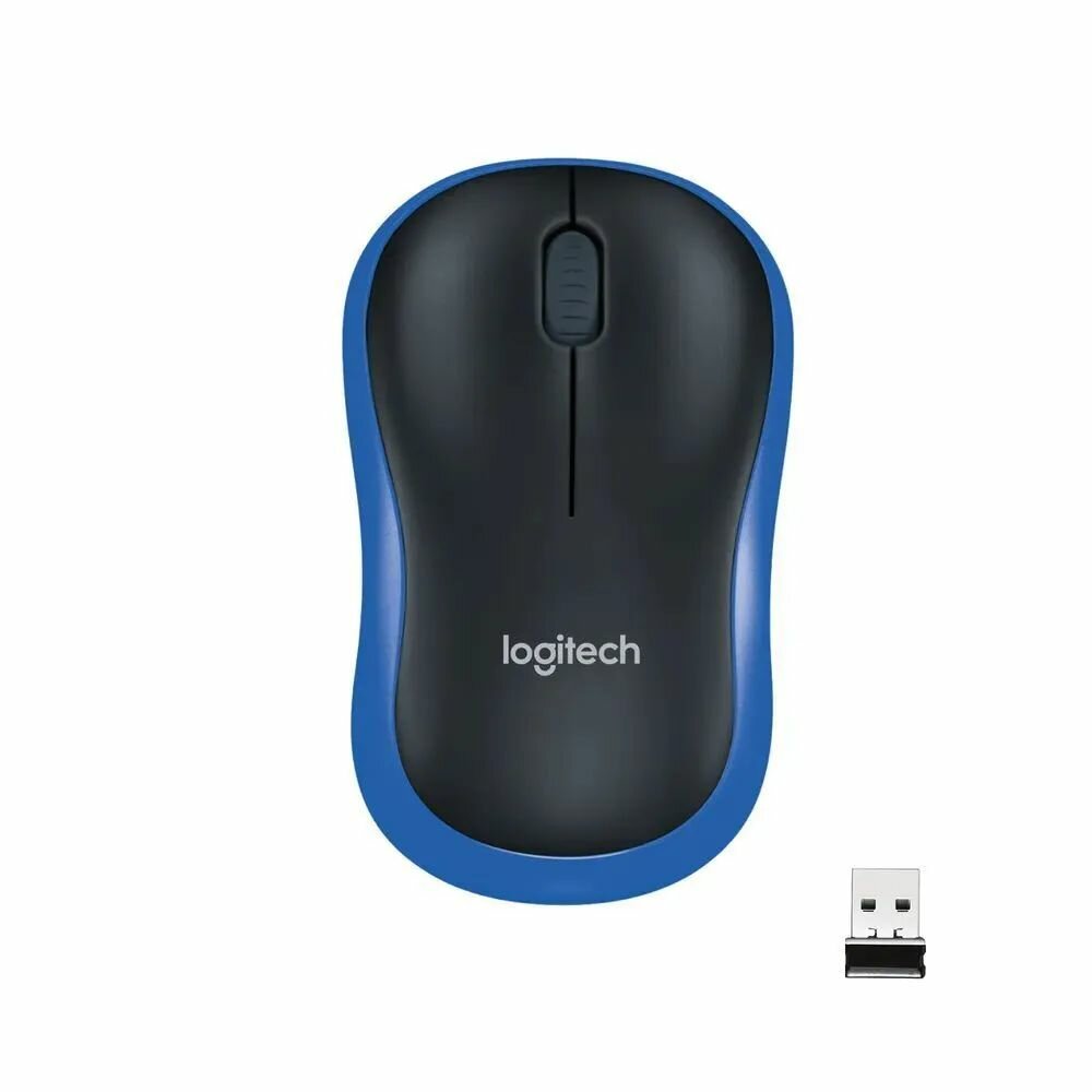 Мышь беспроводная Logitech M185 синий