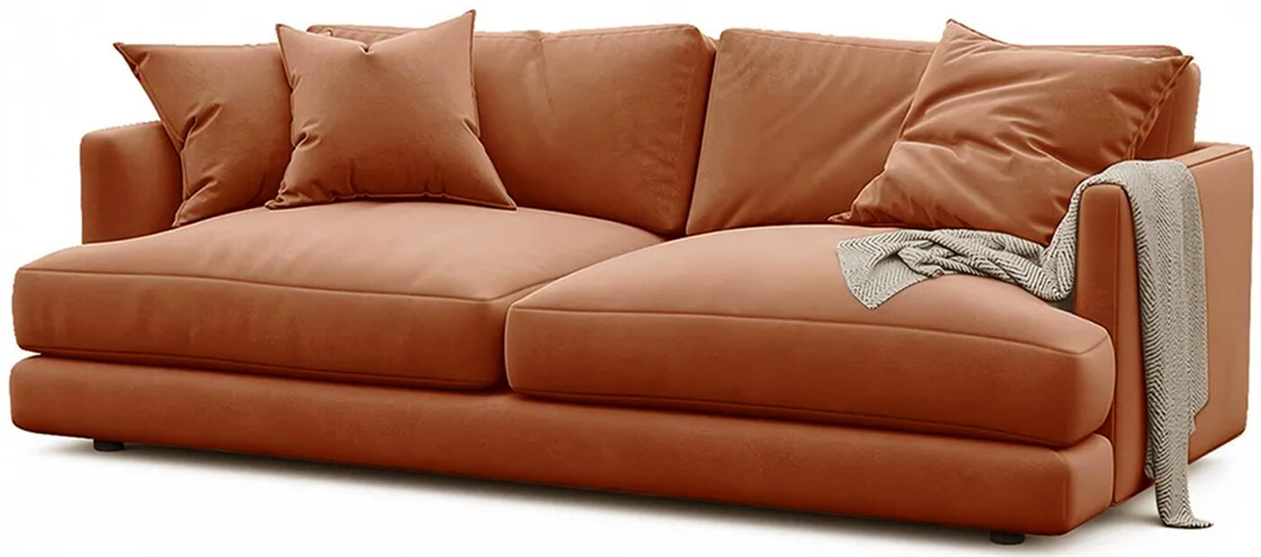 Диван еврокнижка Ибица, 5 подушек, Velutto 60