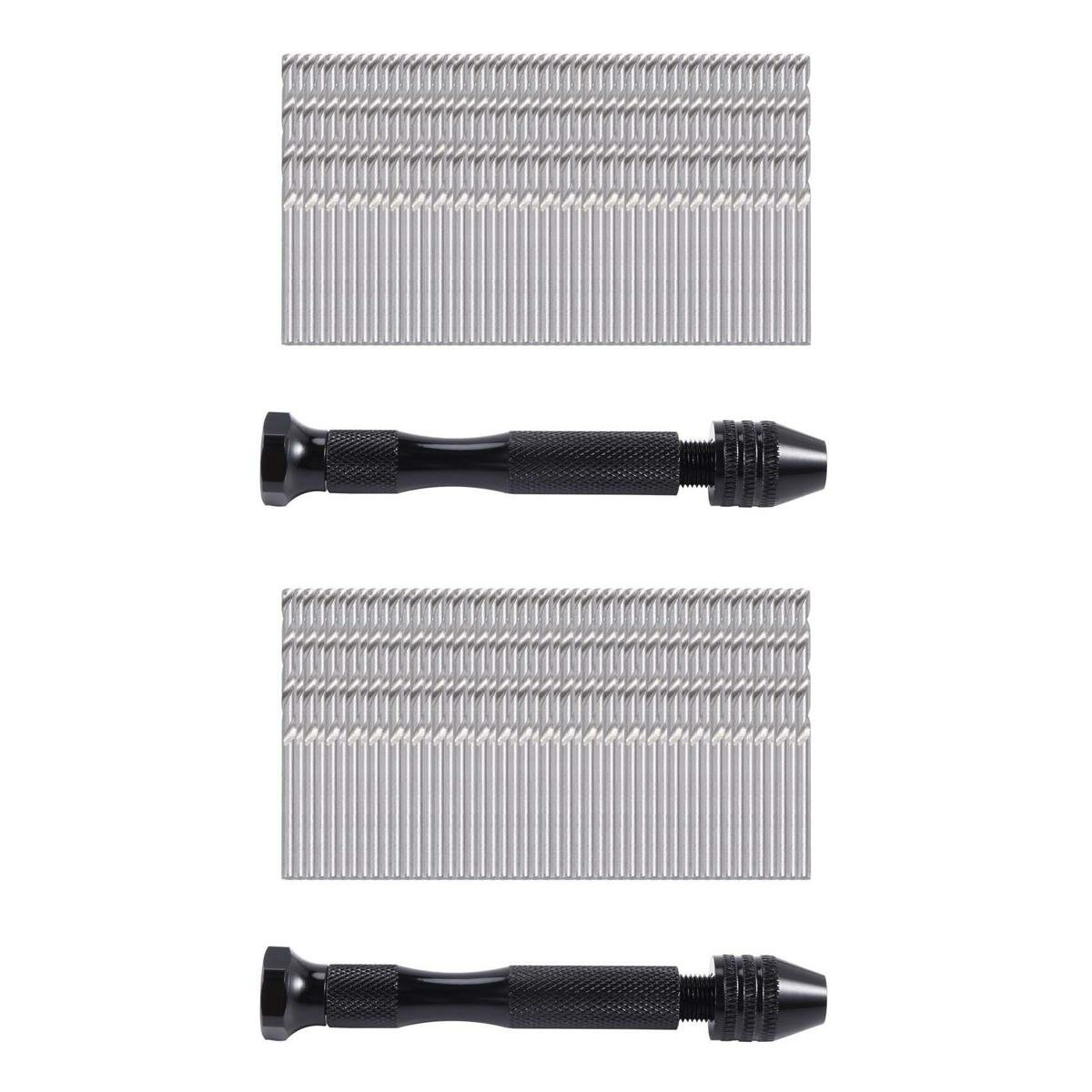 Набор ручных дрелей, прецизионные штифтовые тиски с 98 мини-сверлами для моделирования, изготовления ювелирных изделий, многоцелевой вращающийся инструмент