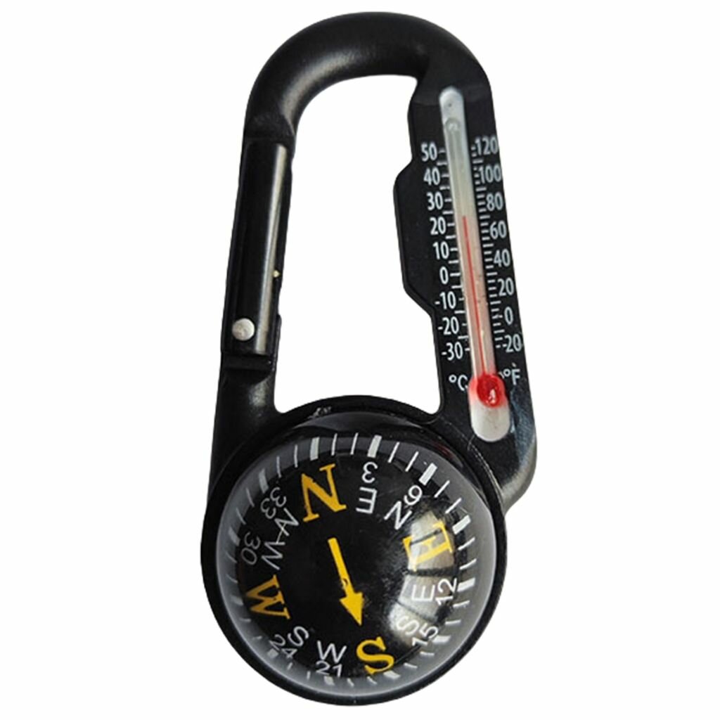 Многофункциональный карабин с компасом и термометром
