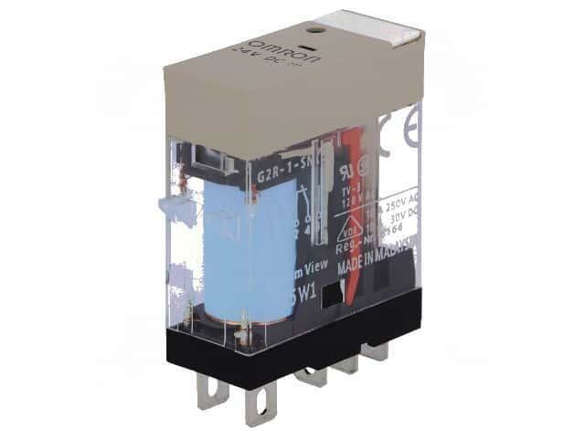 Реле OMRON G2R-1-SN 24VDC (S), электромагнитное, SPDT, Uобмотки 24ВDC, 10 A/250ВAC, 2500ВА