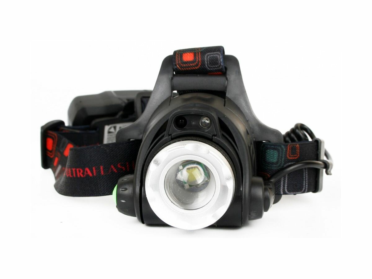 Светодиодный налобный фонарь Ultraflash E1336 (акк. 2х18650) 2LED 4W 300Lm