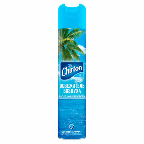 Освежитель воздуха аэрозольный 300мл CHIRTON (Чиртон) "Морская свежесть", ш/к 43794