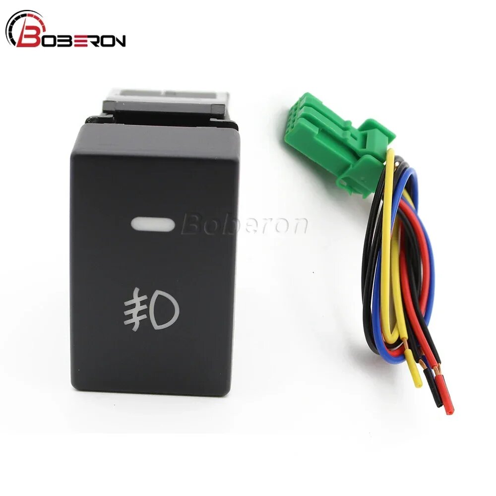 Автомобильные аксессуары для Honda Fit GK5 2014-2020 светодиодный светильник, передняя противотуманная фара, кнопка включения и выключения с проводом