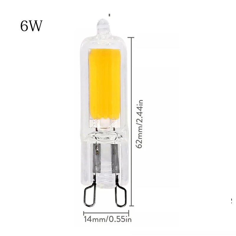 Светодиодная лампа G9 THEBSE G9 6W 220V, Warm White