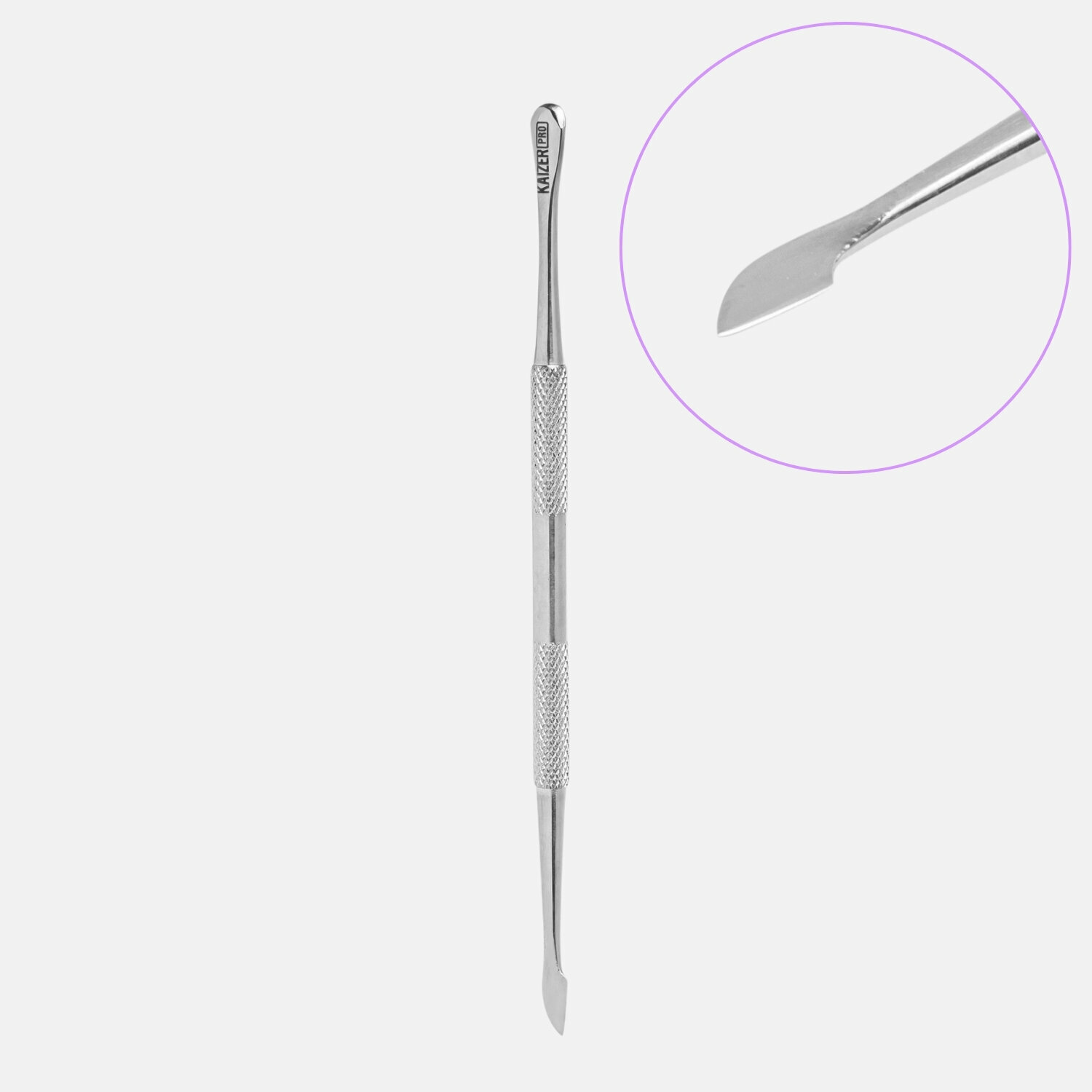 Шабер для маникюра двухсторонний Kaizer Pro 130 мм P-02