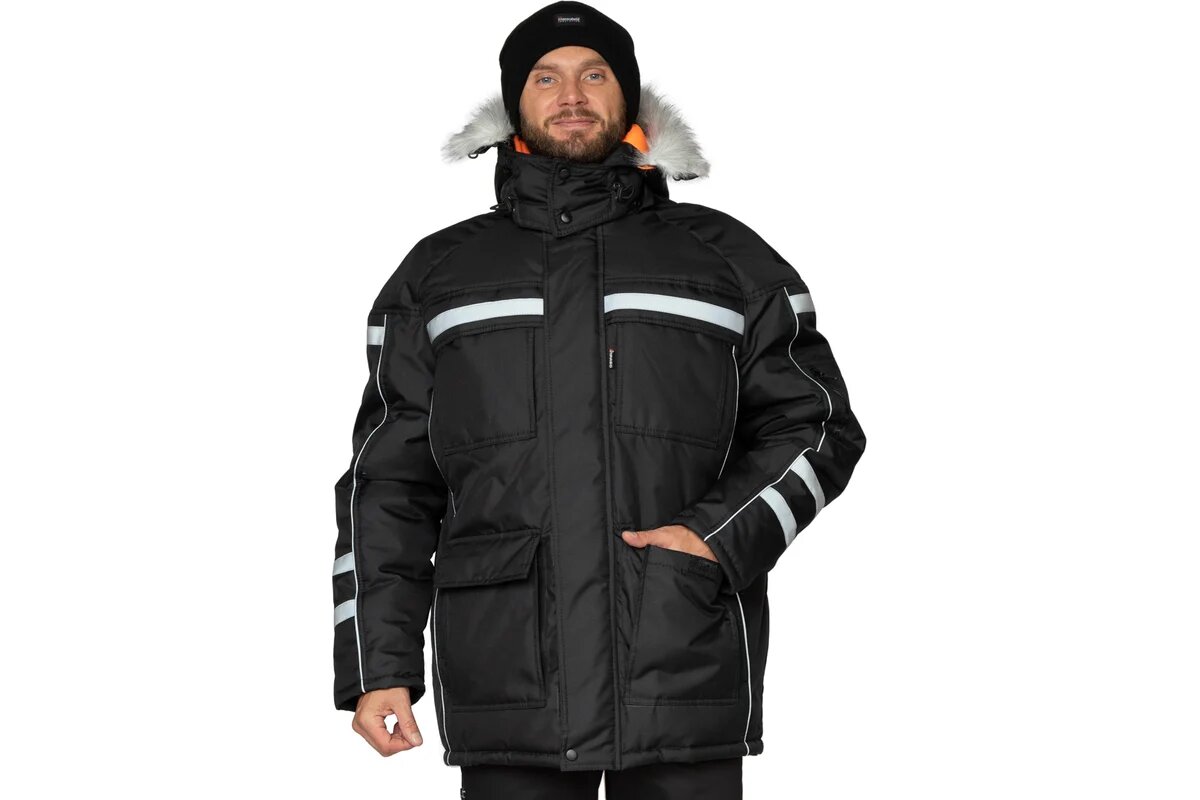 Прабо Куртка мужская утепленная " Аляска Ультра" черный р-р 48-50/170-176 34106