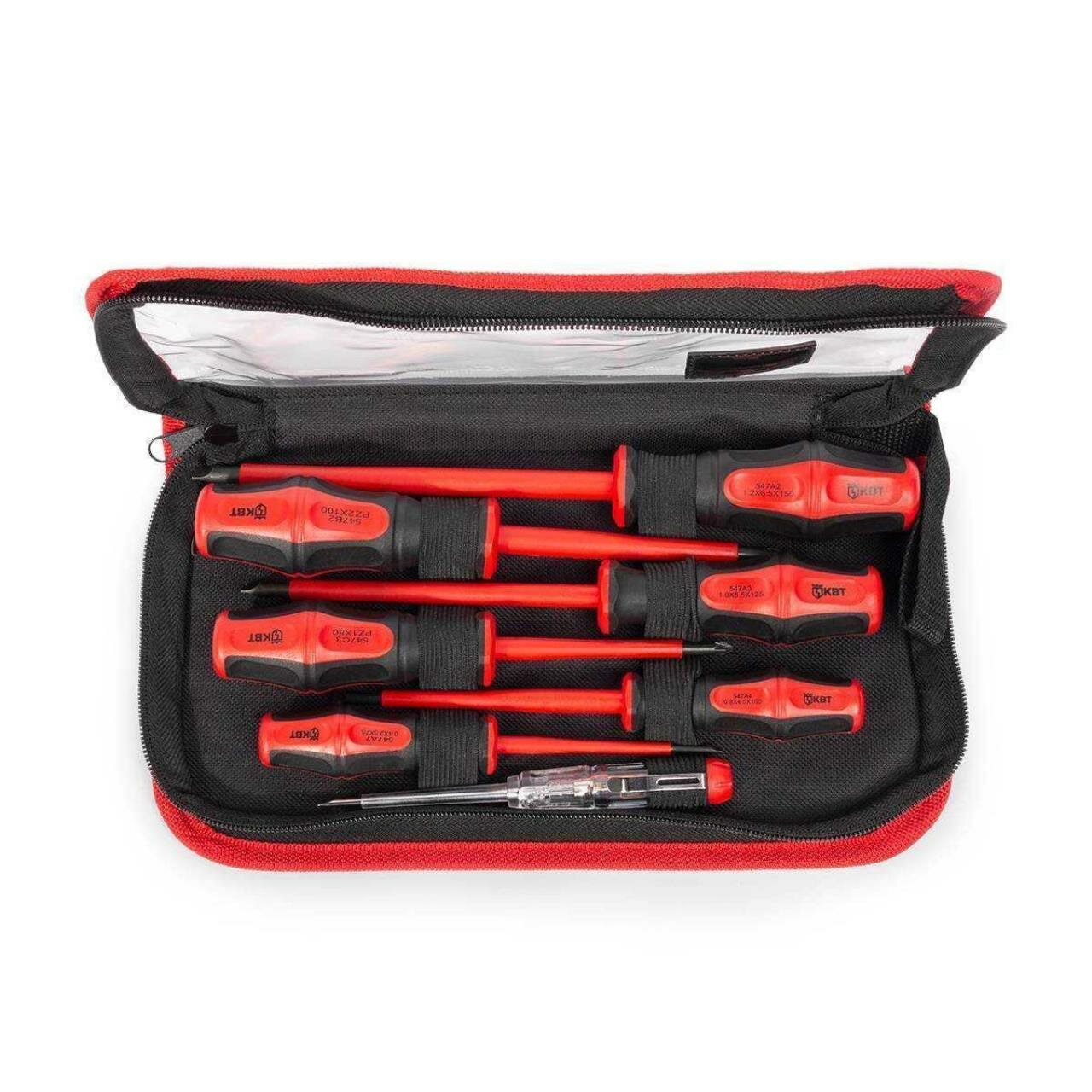 Набор отверток "Профи" НИО-07 (КВТ) 78618 диэлектрические для работ под напряжением до 1000 В