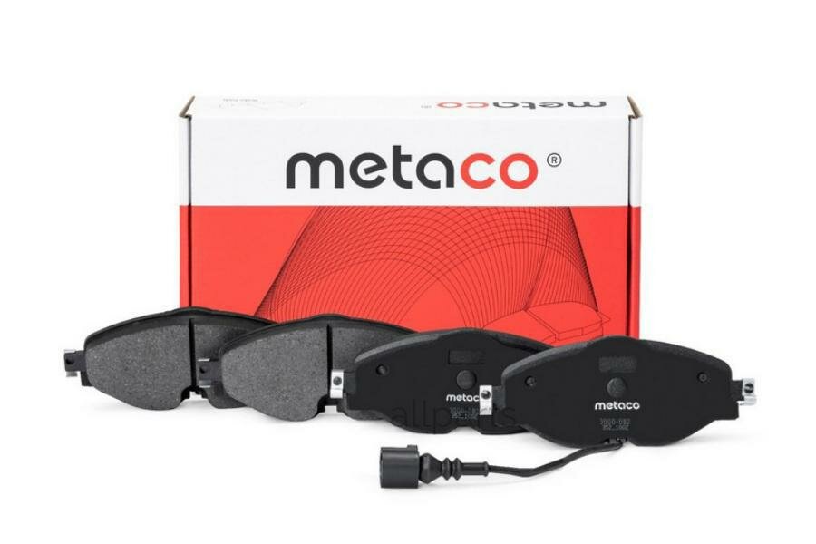 METACO 3000-082 Колодки тормозные передние к-кт VW GOLF VII (2012>)/AUDI A3 [8V] (2013>) С датчиком Metaco 3000-082