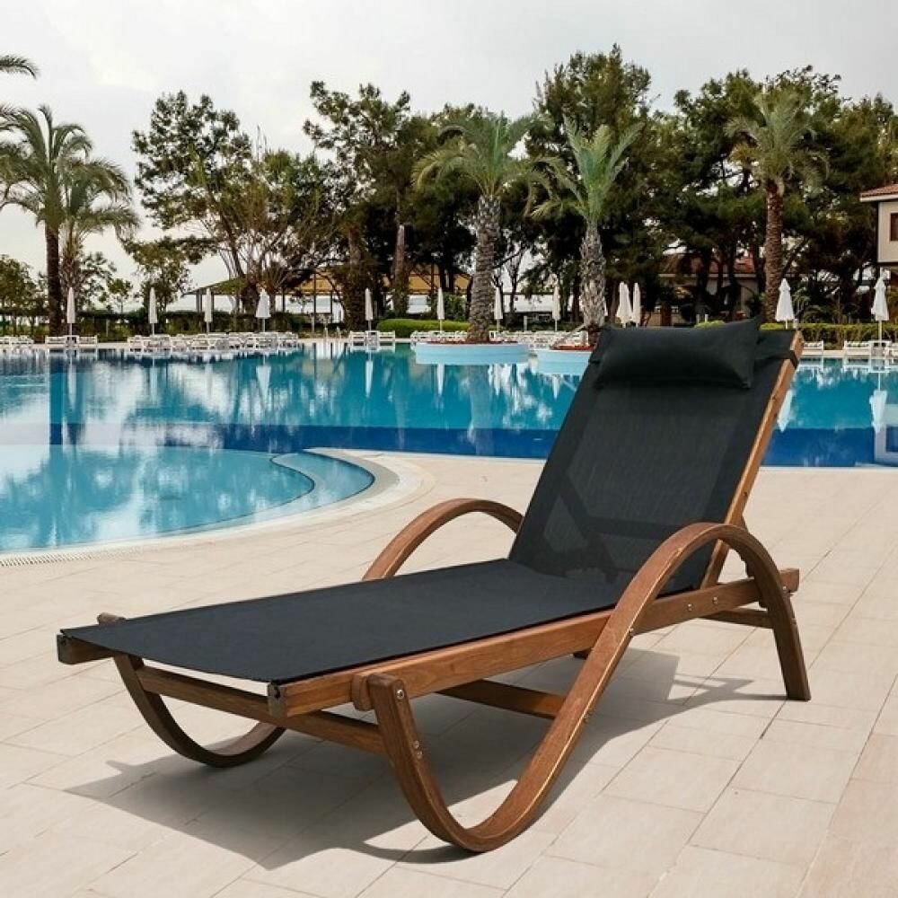 Шезлонг-лежак Мальта AFM-511A Black (Afina Garden)