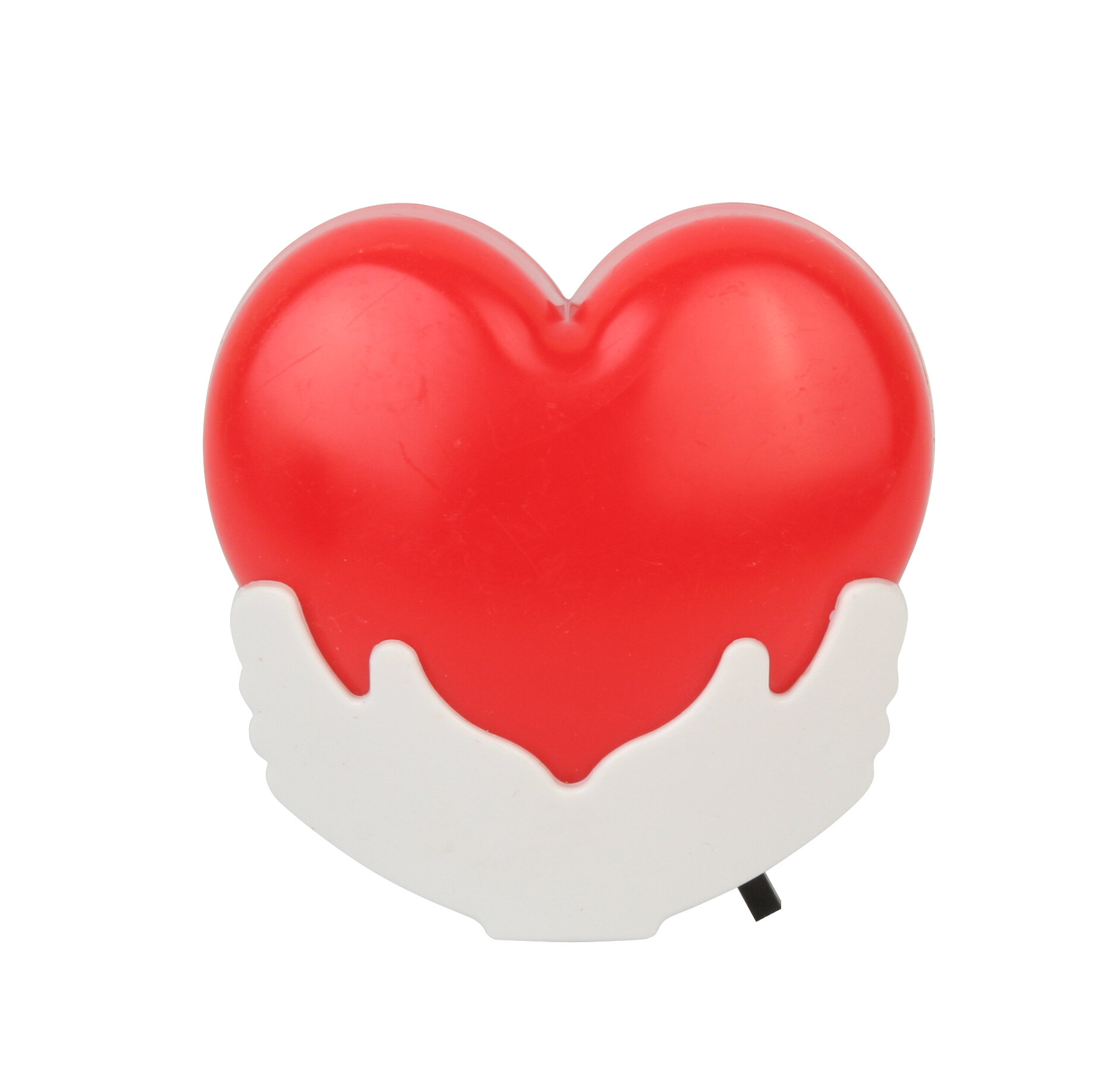 Ночник светодиодный в розетку Camelion Сердце, с выключателем, красный, 220В