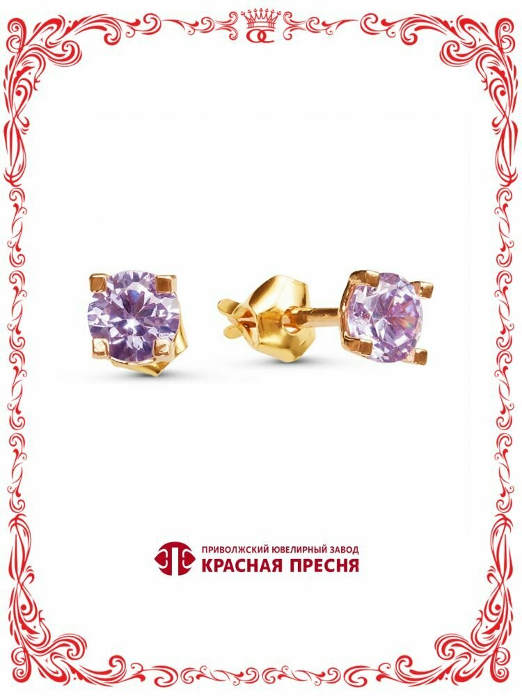 Серьги, фианит