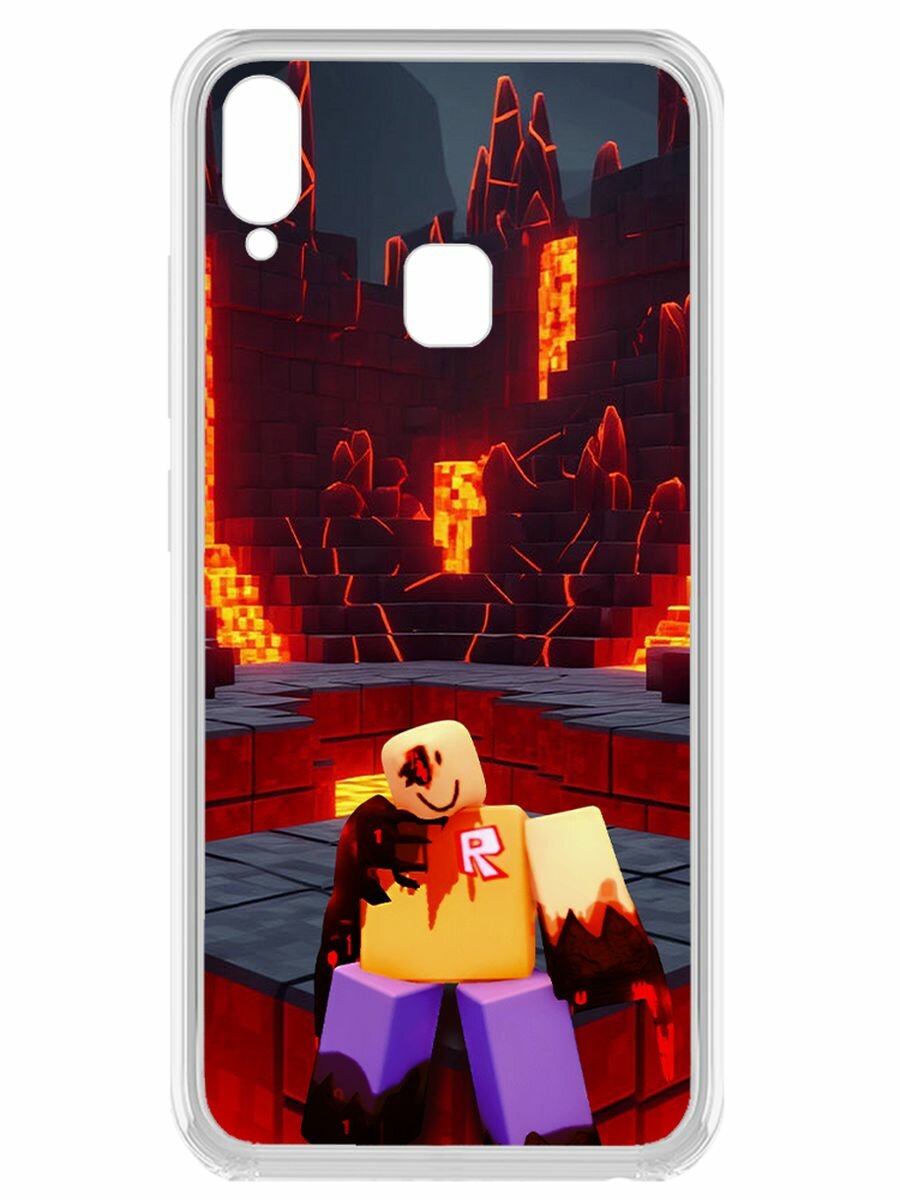 Чехол-накладка Krutoff Clear Case Roblox-Форсакен Джон Доу (Forsaken John Doe) для Vivo Y93