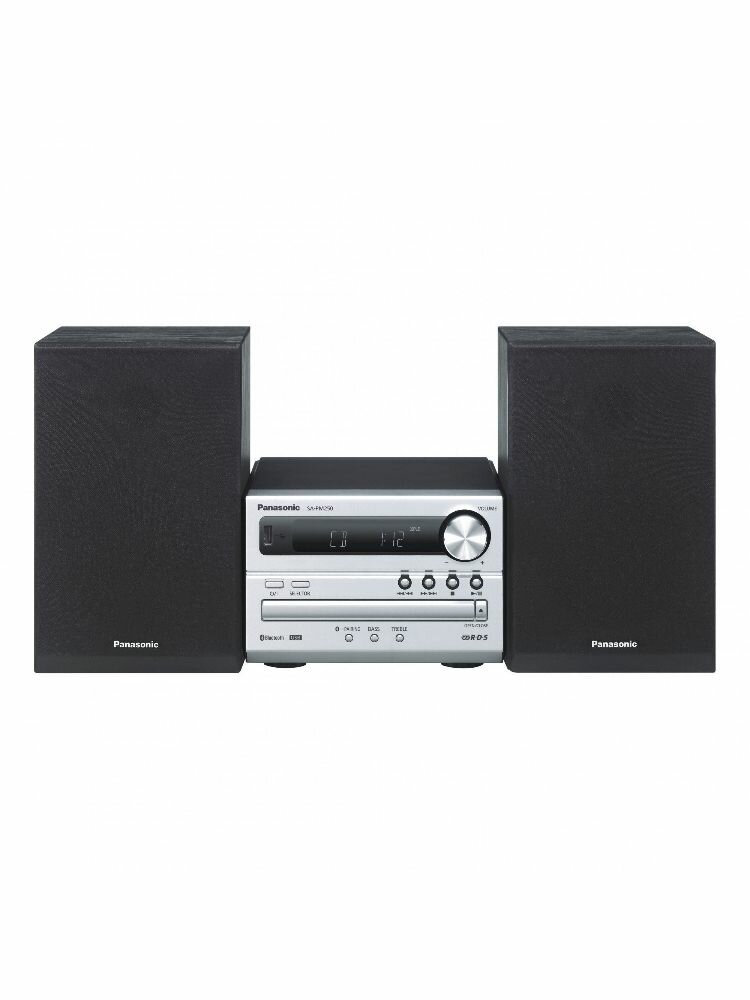 Микросистема Panasonic SC-PM250EE-S, серебристый