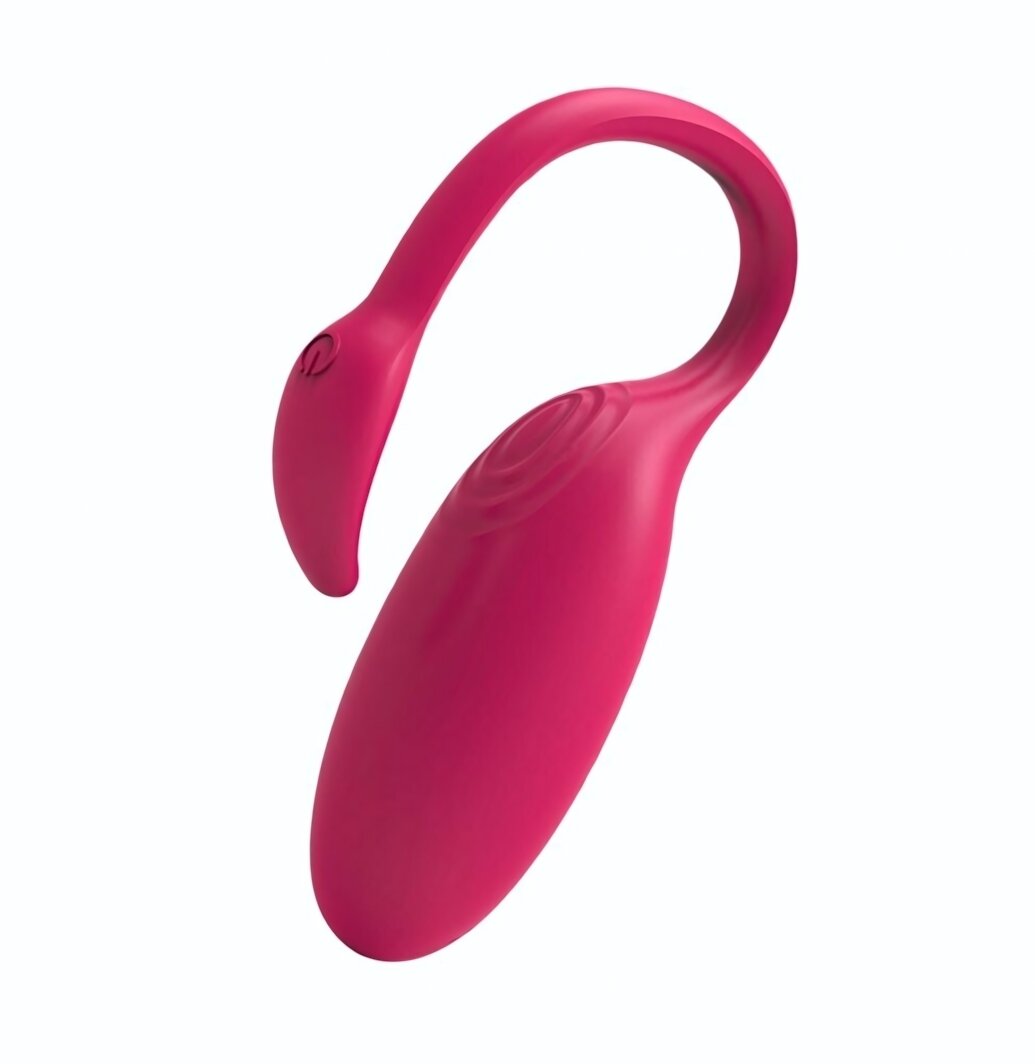 Вибратор и тренажёр Кегеля Flamingo 10 см, силикон, розовый, с вибрацией