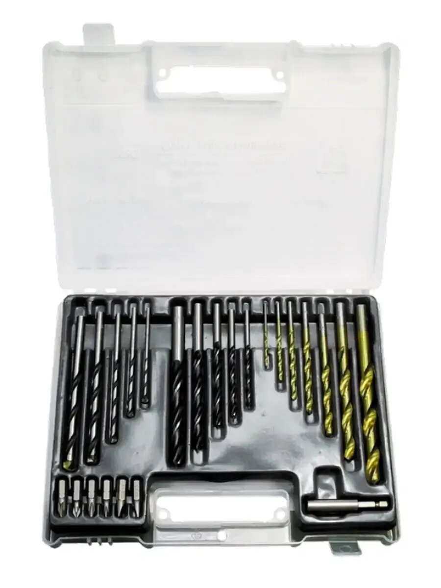 Набор сверл спиральных универсальных 30 шт