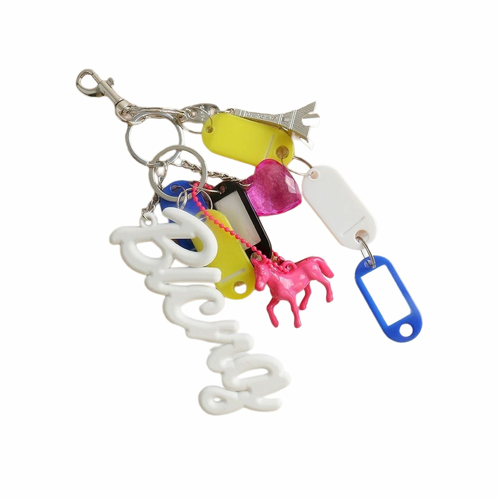 Силиконовый брелок с буквой и сердечком декоративный аксессуар