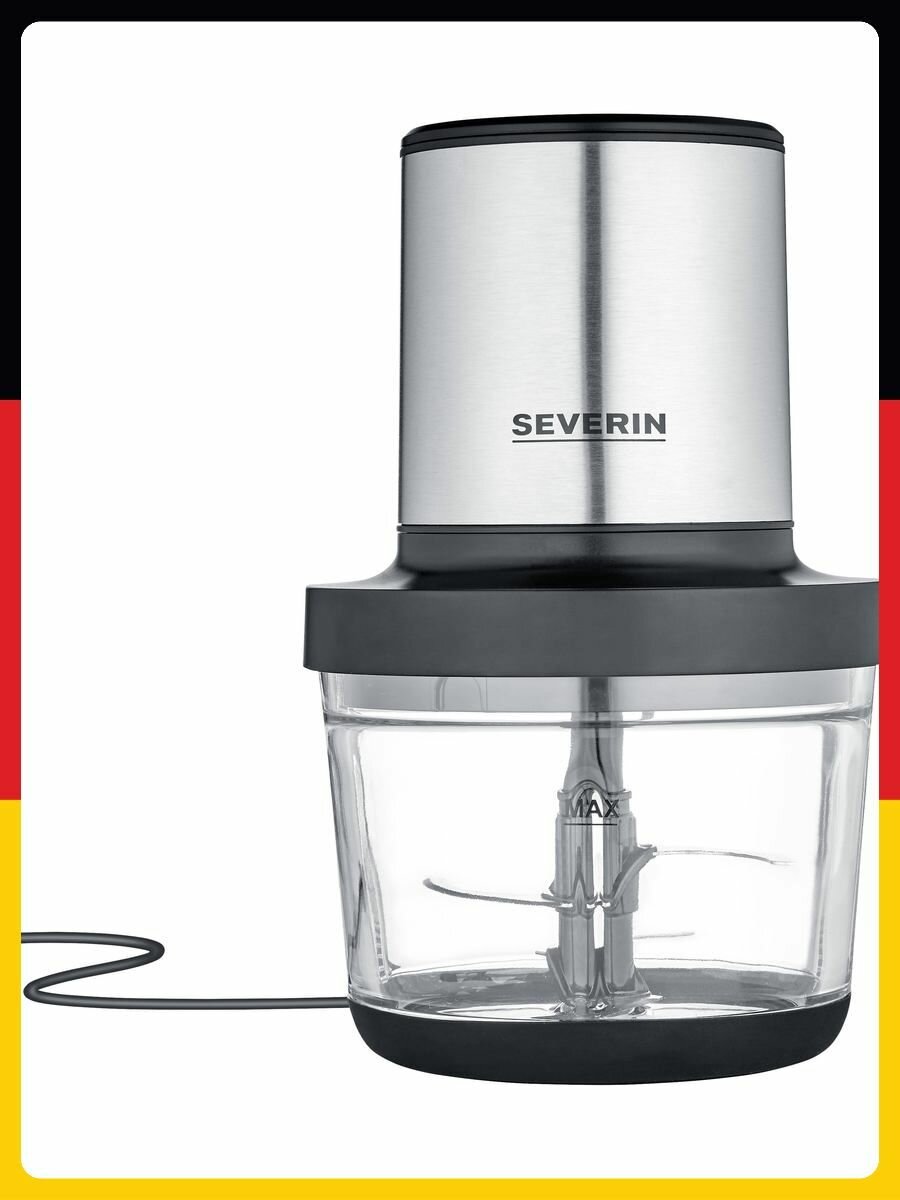 Измельчитель Severin KM 3867 черный, серебристый
