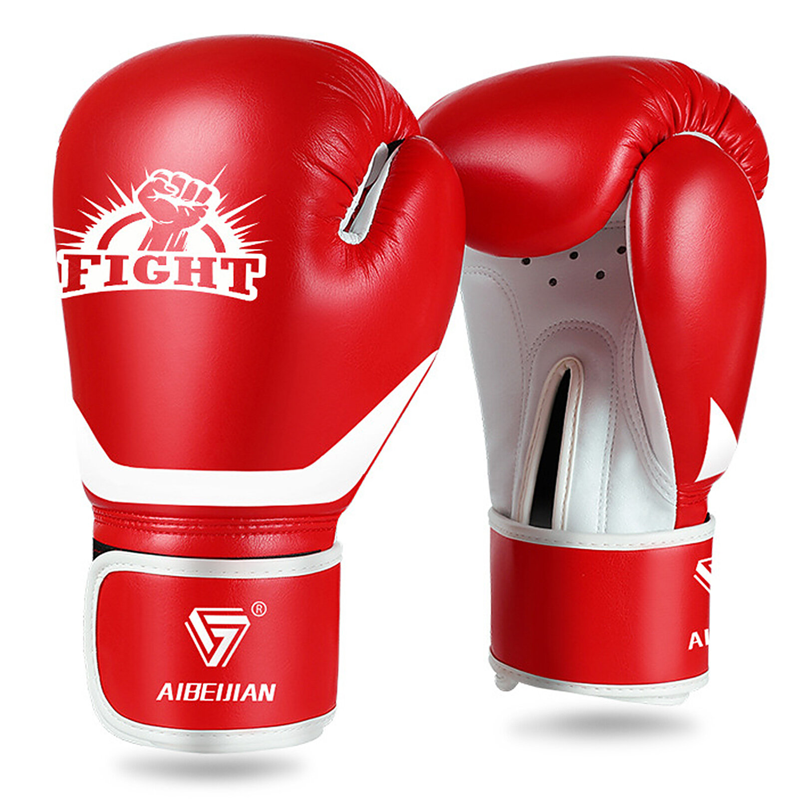 Перчатки для бокса Kick Boxing Muay Thai для тренировки с грузом Перчатки для спортов на открытом воздухе Перчатки для бокса Оборудование для бокса для ударного мешка Перчатки для бокса Красный/Черный 8 oz/10 oz/12 oz 1 пара