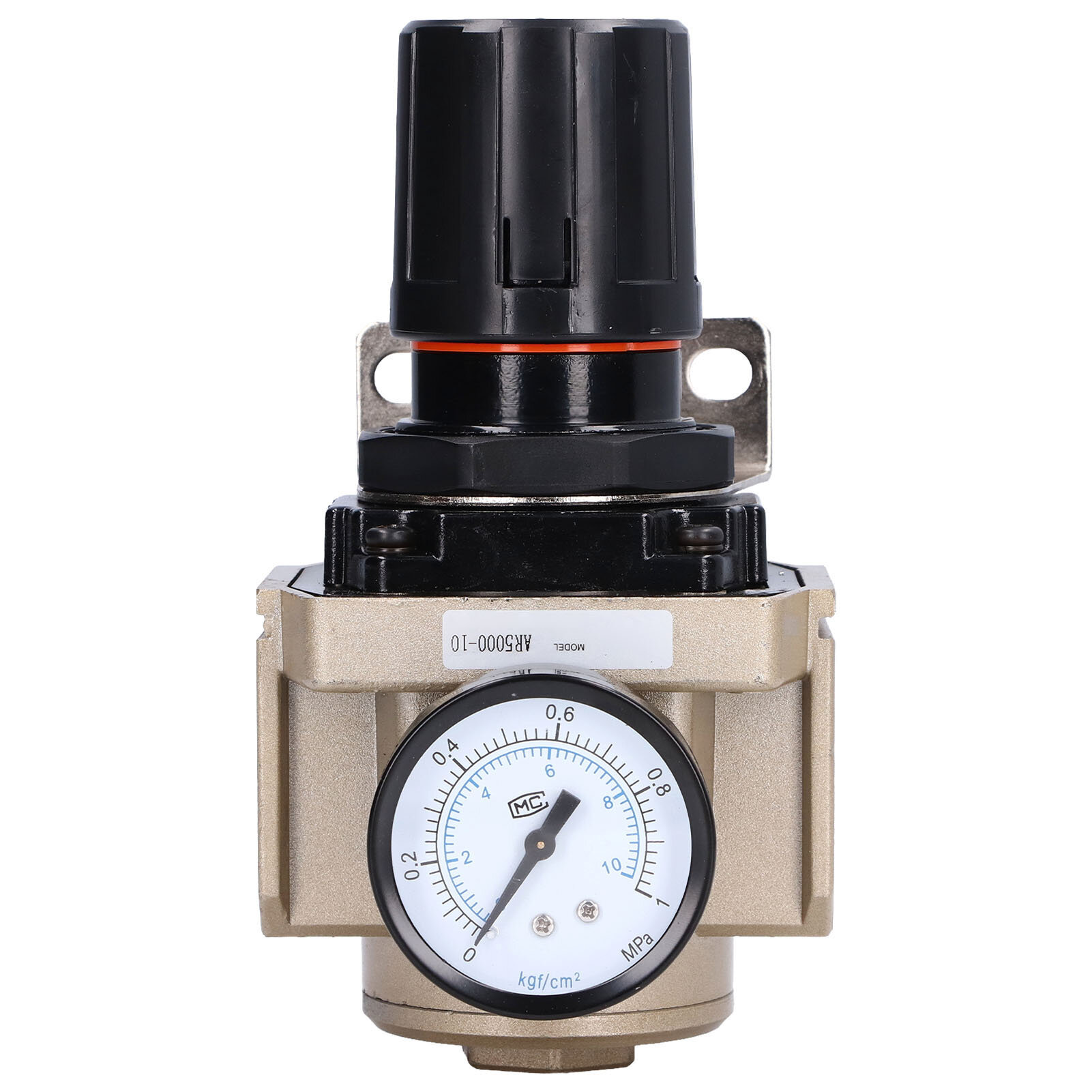 Пневматический клапан редуктора давления воздуха с регулятором и фильтром AR5000-10, алюминиевый сплав с твердым оксидационным покрытием, стабильное регулирование давления, фильтрация 40 m