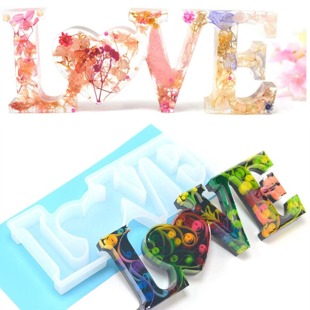 Силиконовые формы для отливки "Сердечный знак" для декоративных изделий, ручная работа для интерьера дома