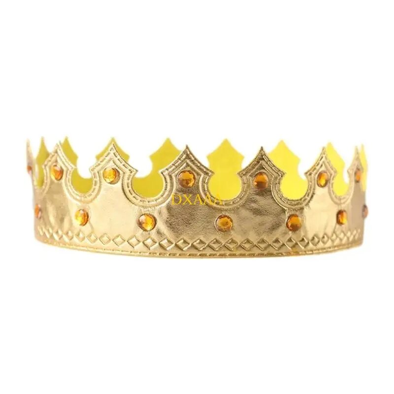 DXAA King Crown for Kids Костюм Королевский принц Королевский король Корона Корона Один размер подходит больше всего
