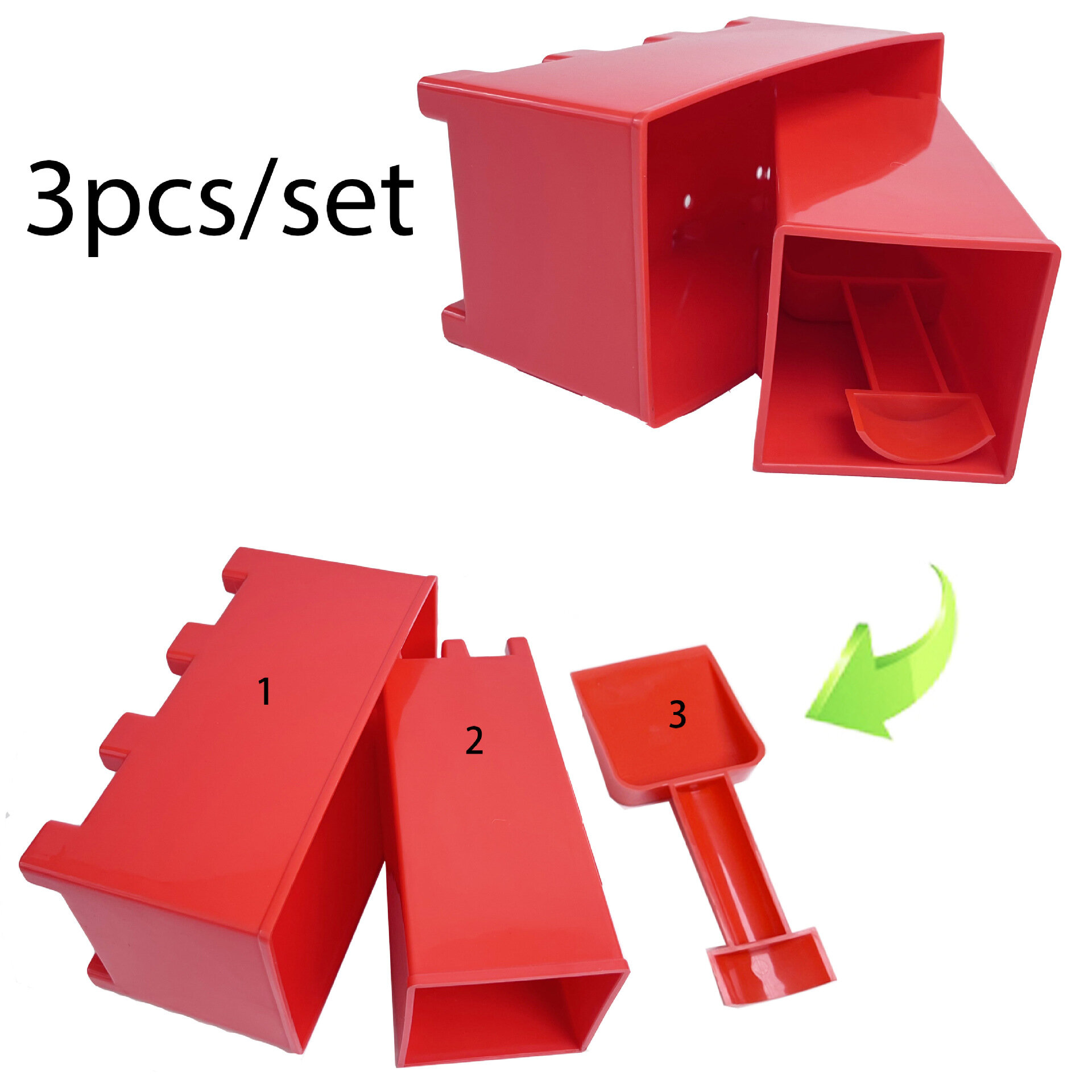 Strict Selection in stock Snow Brick Model Thickened Snow Brick Mould suit Children's Snow Tools Children's Day Toys Four-piece Set (3-piece bag set)