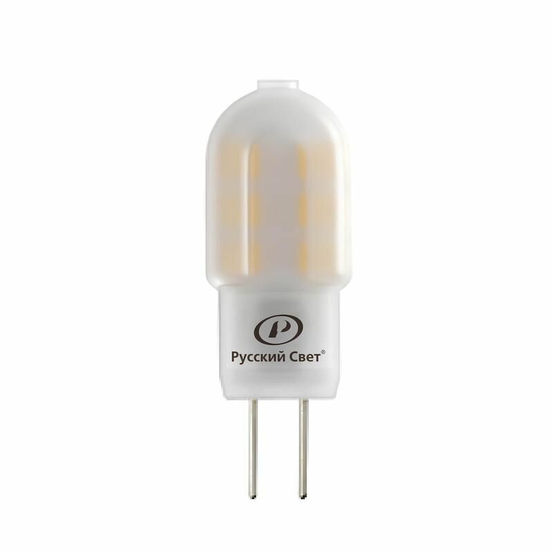 Лампа светодиодная Русский Свет RS C G4 2W 220-240V, 2700К, 2 Вт, 200 Лм, Ra 90, капсула