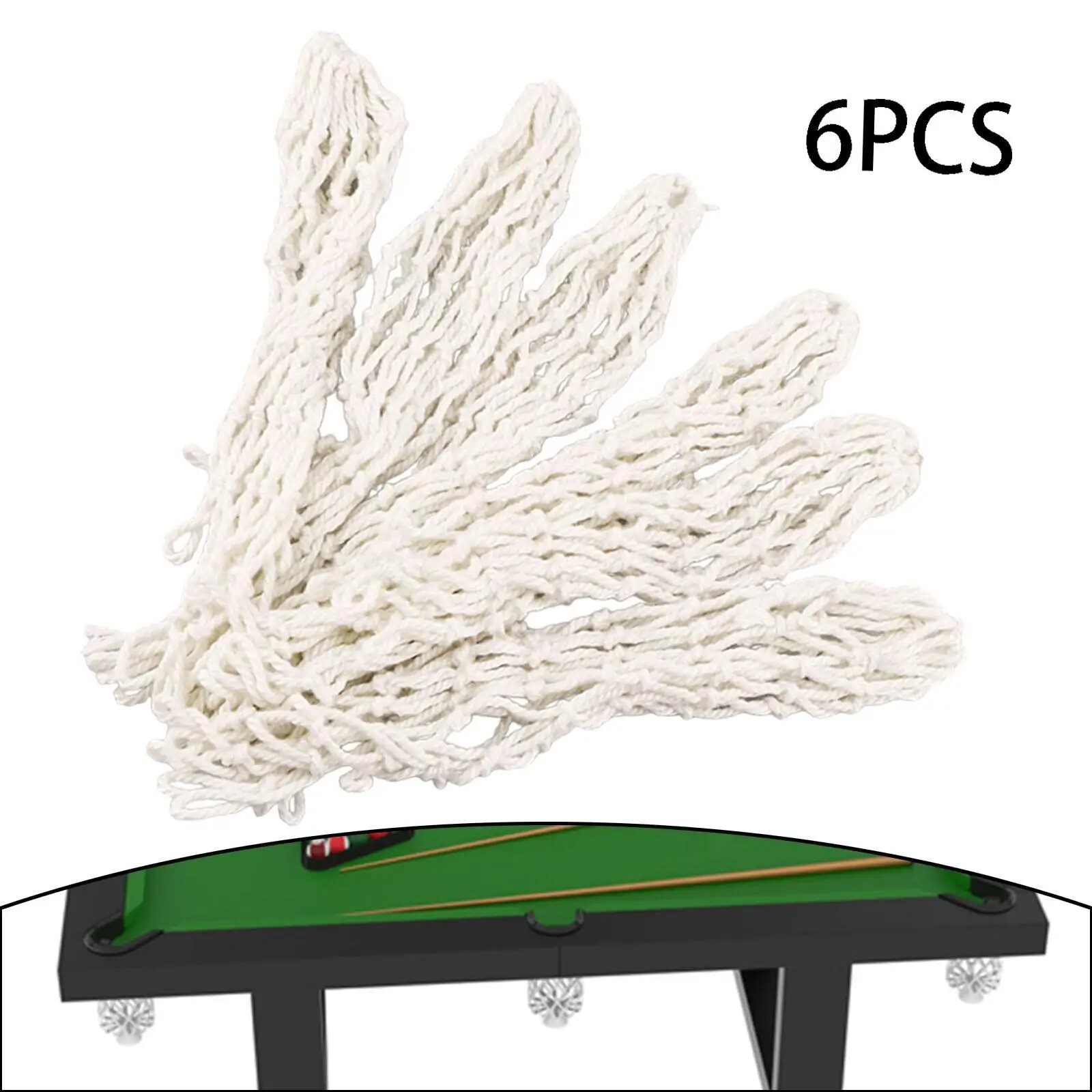 Tooyful 6 шт. Бильярдная сетка для стола из хлопка