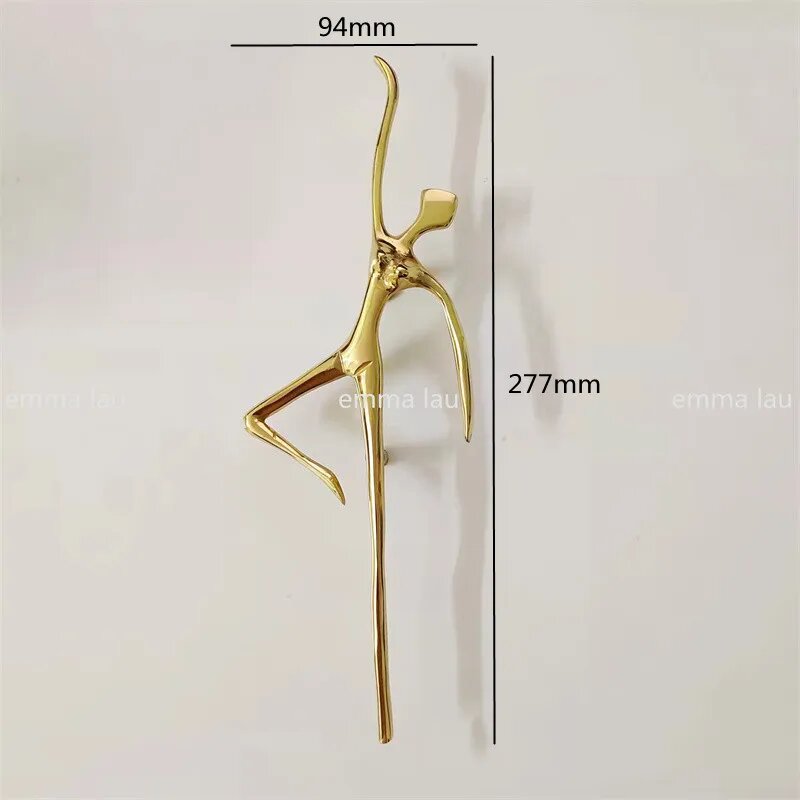 Латунные ручки для шкафов в форме животного dance 3