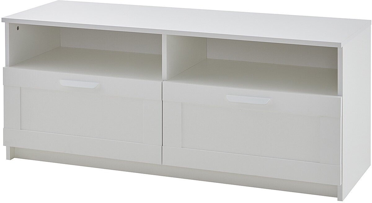 Тумба напольная Hoff Скаген, 119,8х52,6х42,2 см, с 2мя ящиками, цвет белый