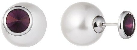 Серьги, серебро, 925 проба, жемчуг