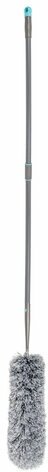 Пипидастр (сметка-метелка) для уборки, метелка 45 см, рукоятка 130-180 см, серый, LAIMA HOME, 606807