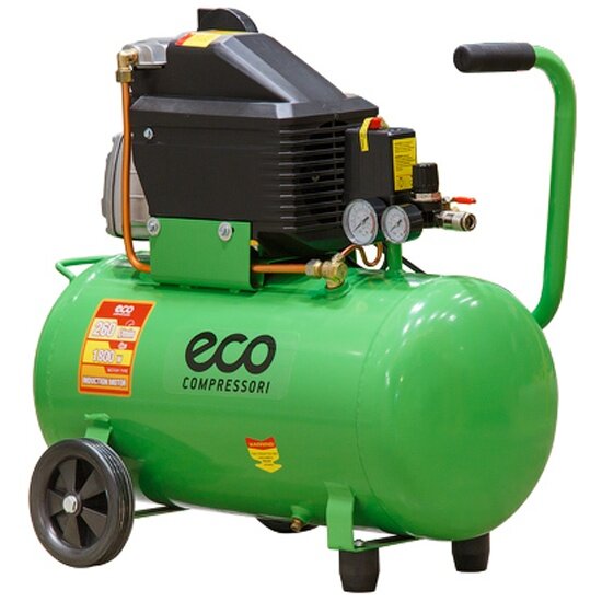 Компрессор Eco AE-501-4 (260 л/мин, 8 атм, коаксиальный, масляный, ресив. 50 л, 220 В, 1.80 кВт)