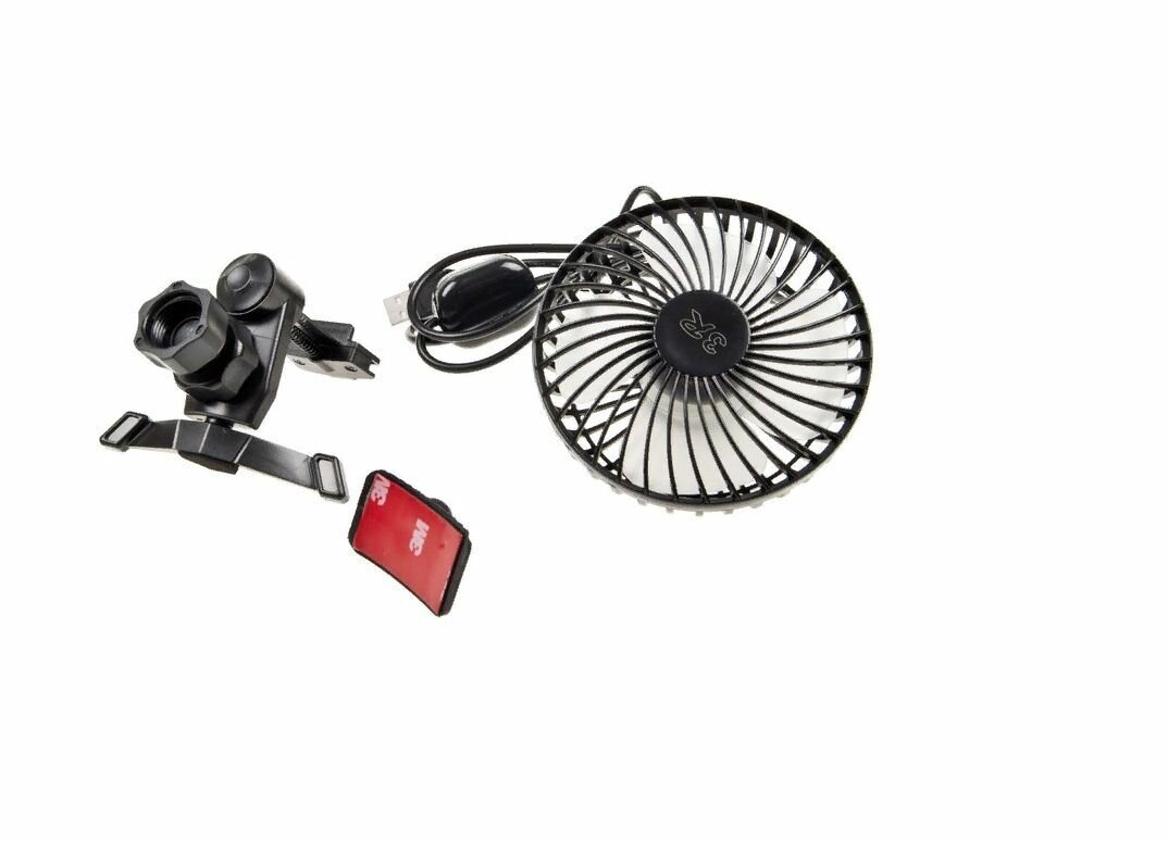 Вентилятор 3R-3008 на дефлектор 10,6см в порт USB, DC-5V, 3 speeds, 6W 3R NEW