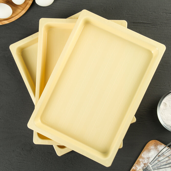 Набор подносов для заморозки пельменей, 25x35,5x3 см, 3 шт,