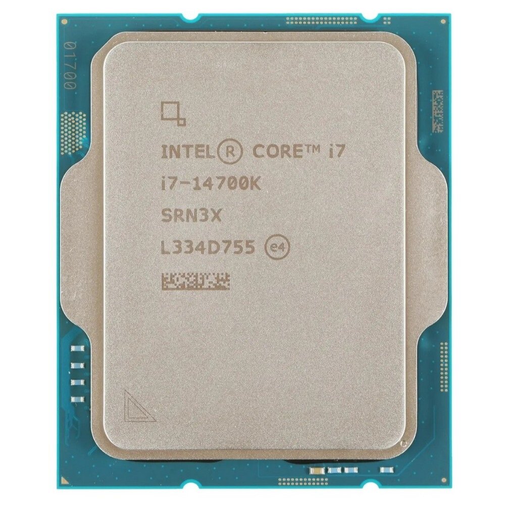 Процессор INTEL Core i7-14700K Raptor Lake (Soc-1700, 3.4GHz, 20C/28T, UHD 770, 33Mb, TDP-125W, ОЕМ) (CM8071504820721_SRN3X)