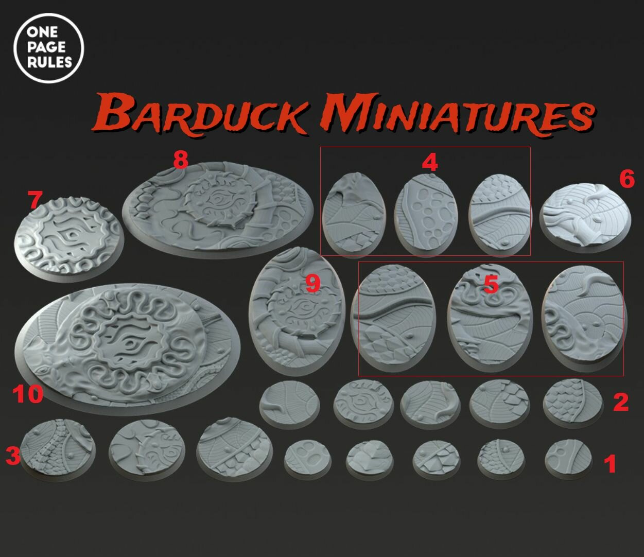 Базы/Подставки/Bases Warhammer Lust Daemons Круглые 120х92мм